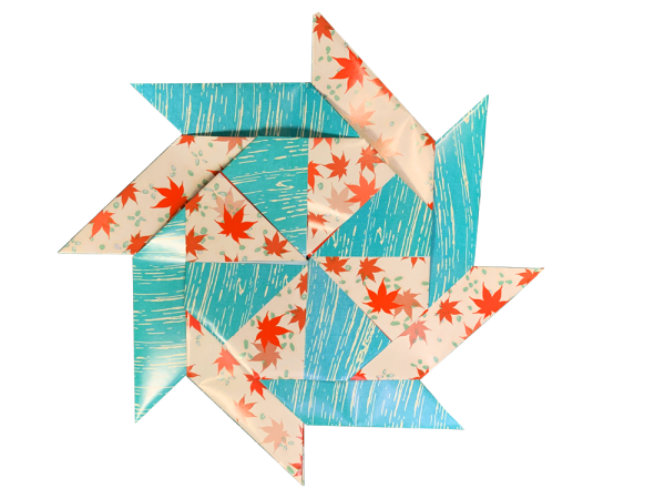 pinwheel_flying_disc_origami365 - Taro's Origami Studio E-learning and Shop