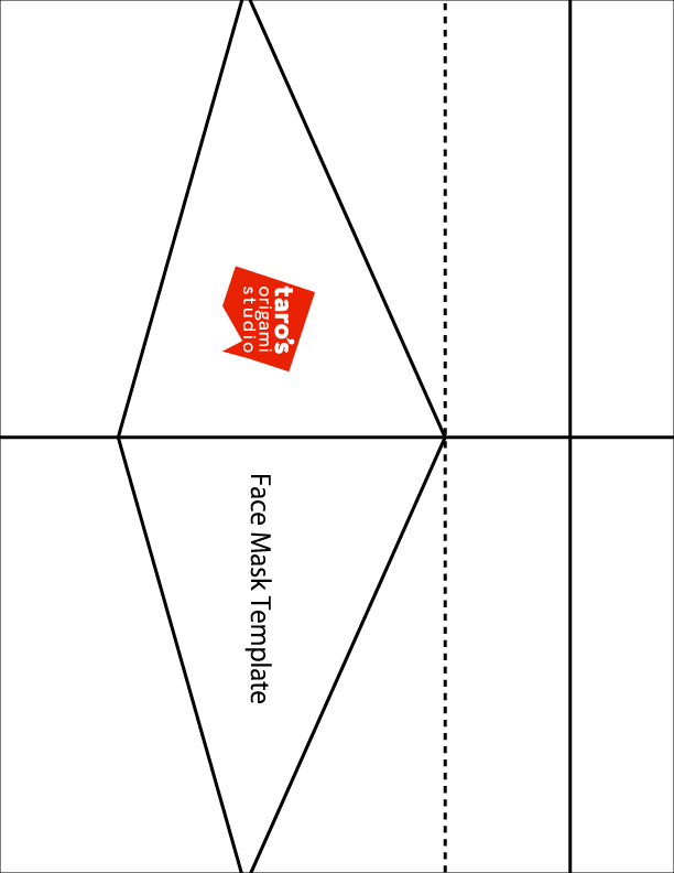 Origami paper mask by Taro's Origami Studio - Taro's Origami Studio E ...