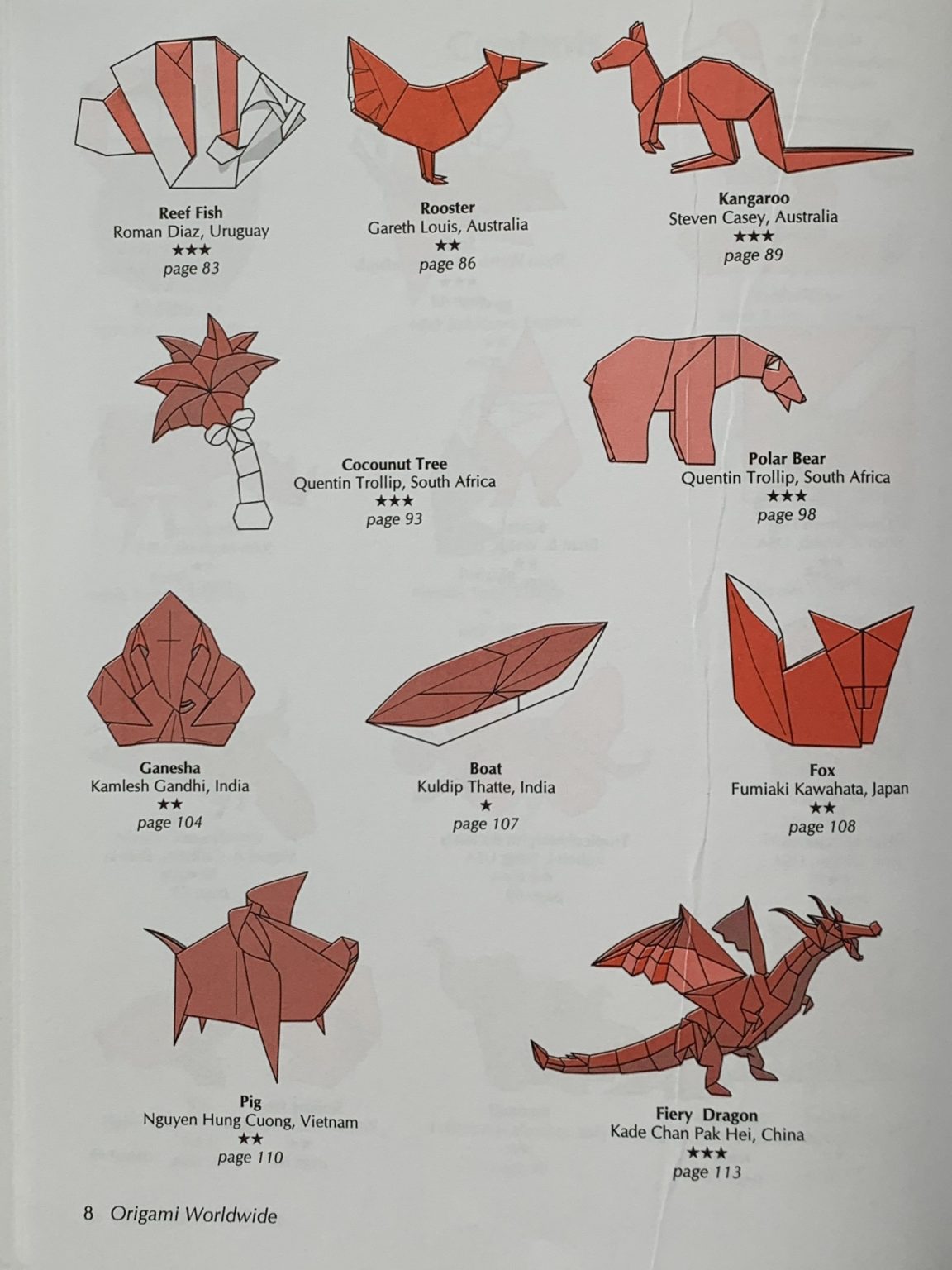 Standard 9.5 Inch 50 Colors 60 Sheet and Origami Worldwide Book Combo - Taro's Origami Studio E ...