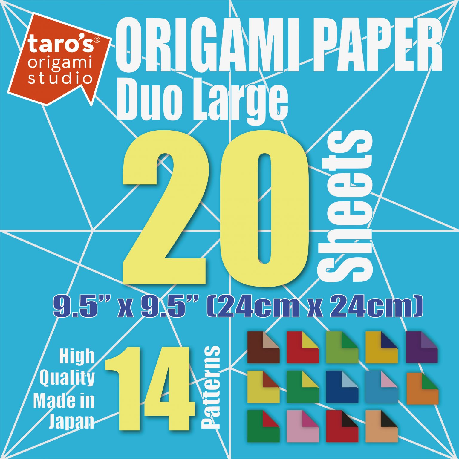 [Taro's Origami Studio] Large Duo (Different Colors On Each Side ...
